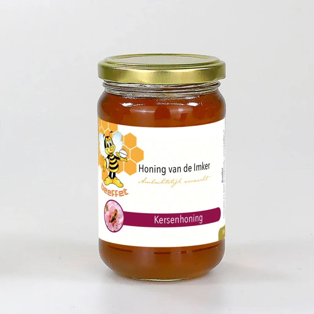 Kersenhoning, Pure rauwe honing (Kroatië) 350g bij de boer - Beeffet ...