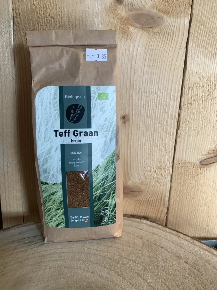 Teff Graan Bruin Bio 500 gram bij de boer - Onze winkel
