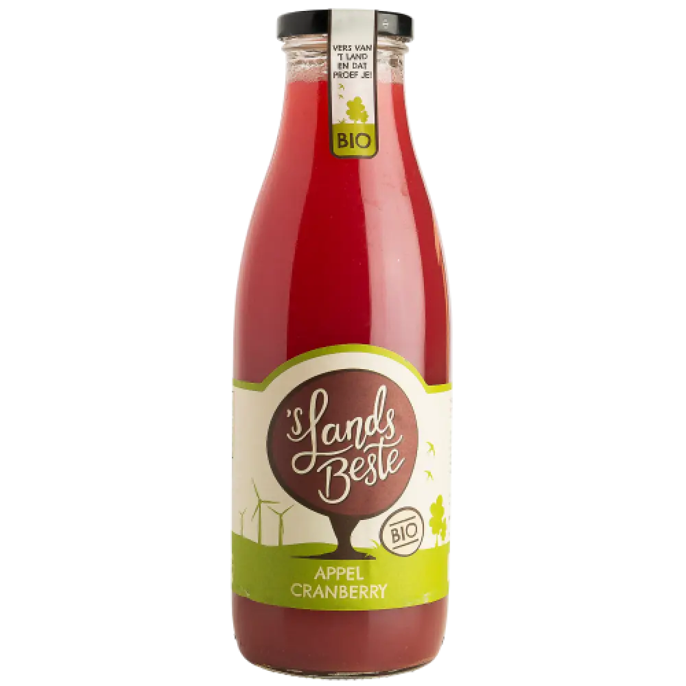 Landsbeste Appel Cranberry 0,75 liter bij de boer - Onze winkel