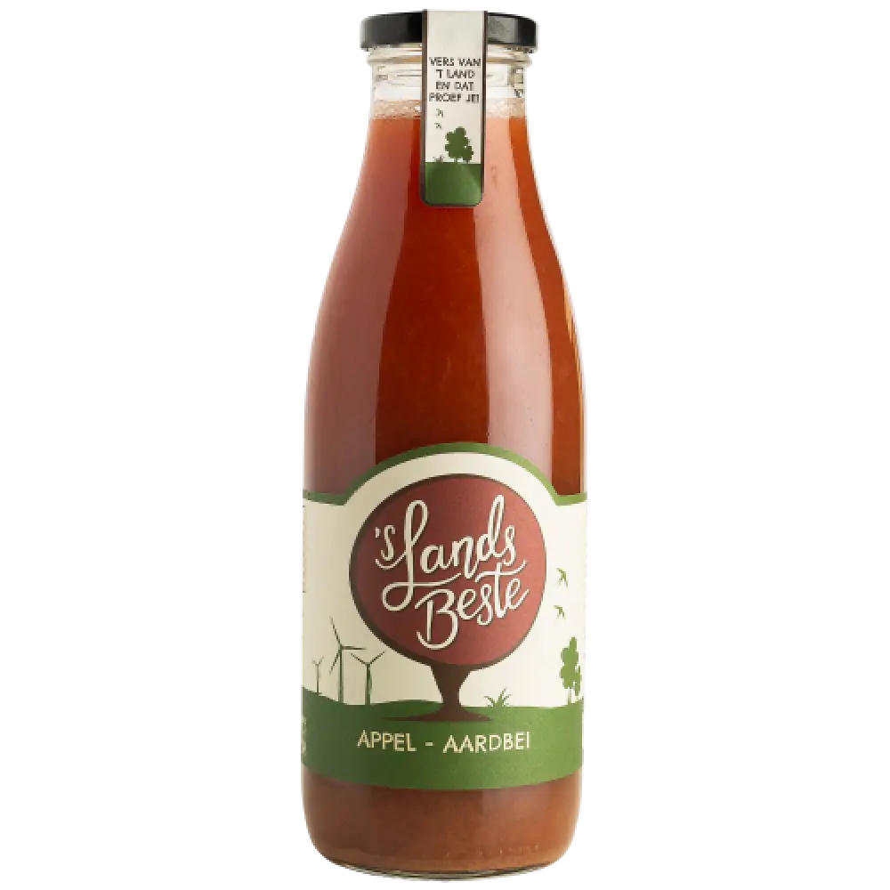 Landsbeste Appel-Aardbei 0,75 liter bij de boer - Onze winkel
