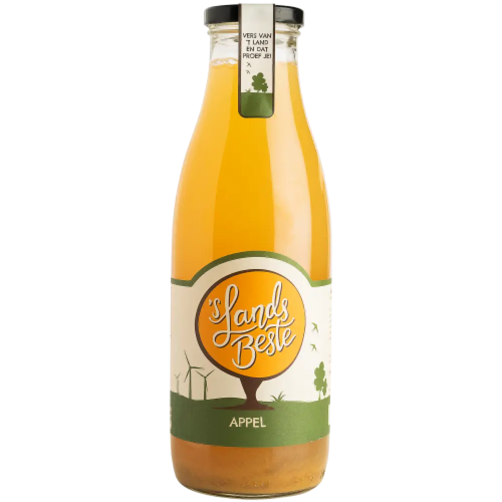 Landsbeste Appelsap 0,75 liter bij de boer - Onze winkel