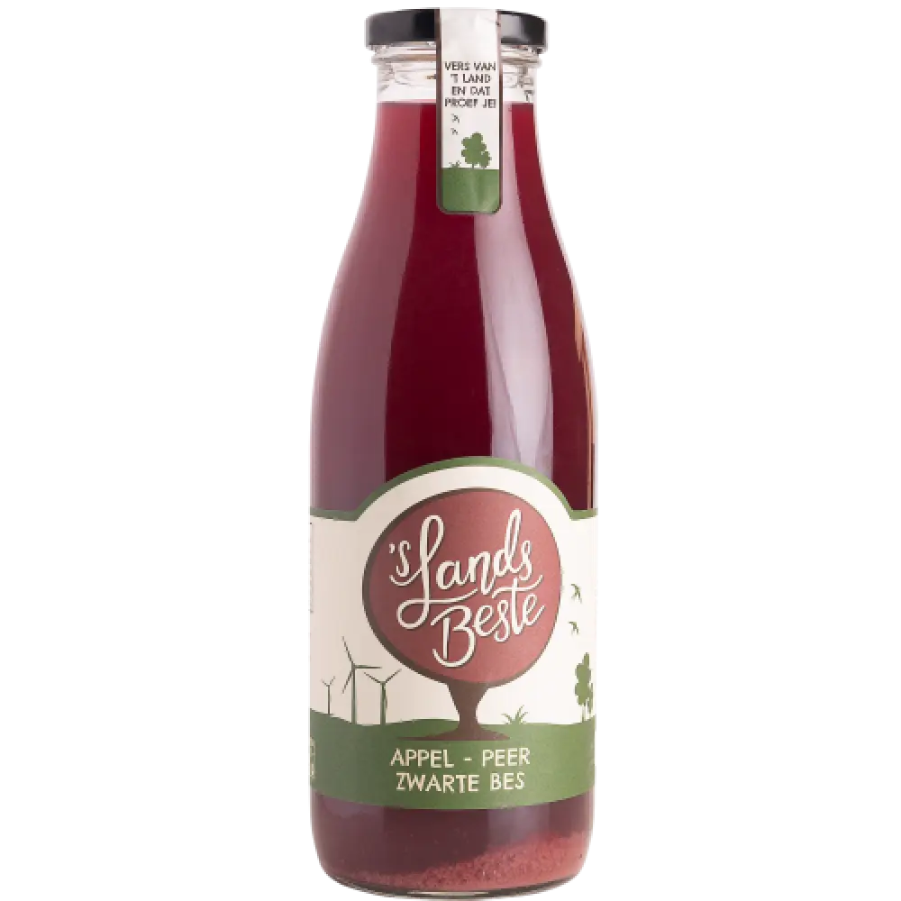 Landsbeste Appel-Peer Zwarte bes 0,75 liter bij de boer - Onze winkel